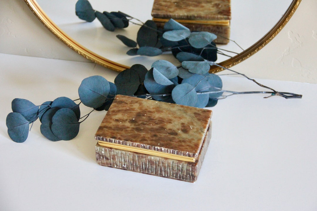 Vintage Tortoise Shell Box Tortoise Shell Trinket Box - Etsy