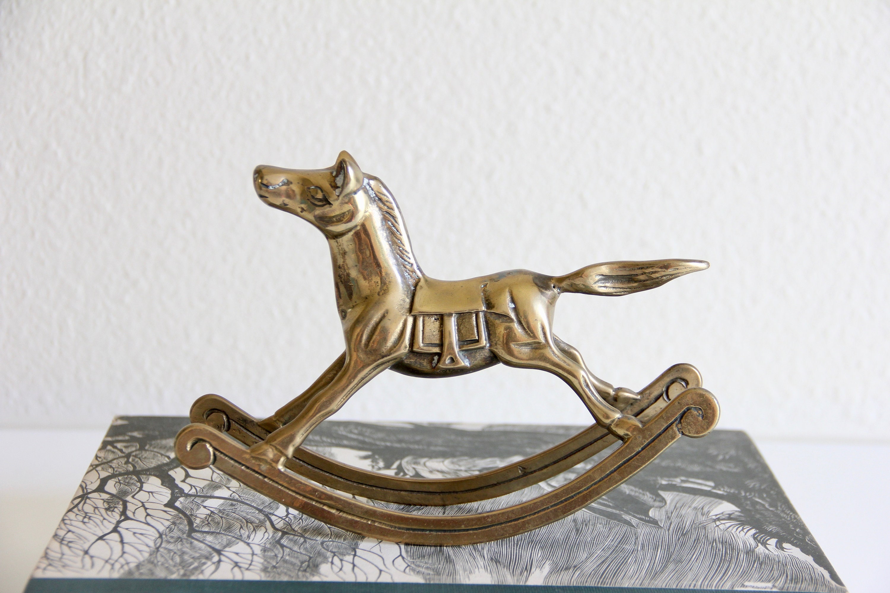Solid brass rocking horse Brass horse figurine Rocking horse | Etsy