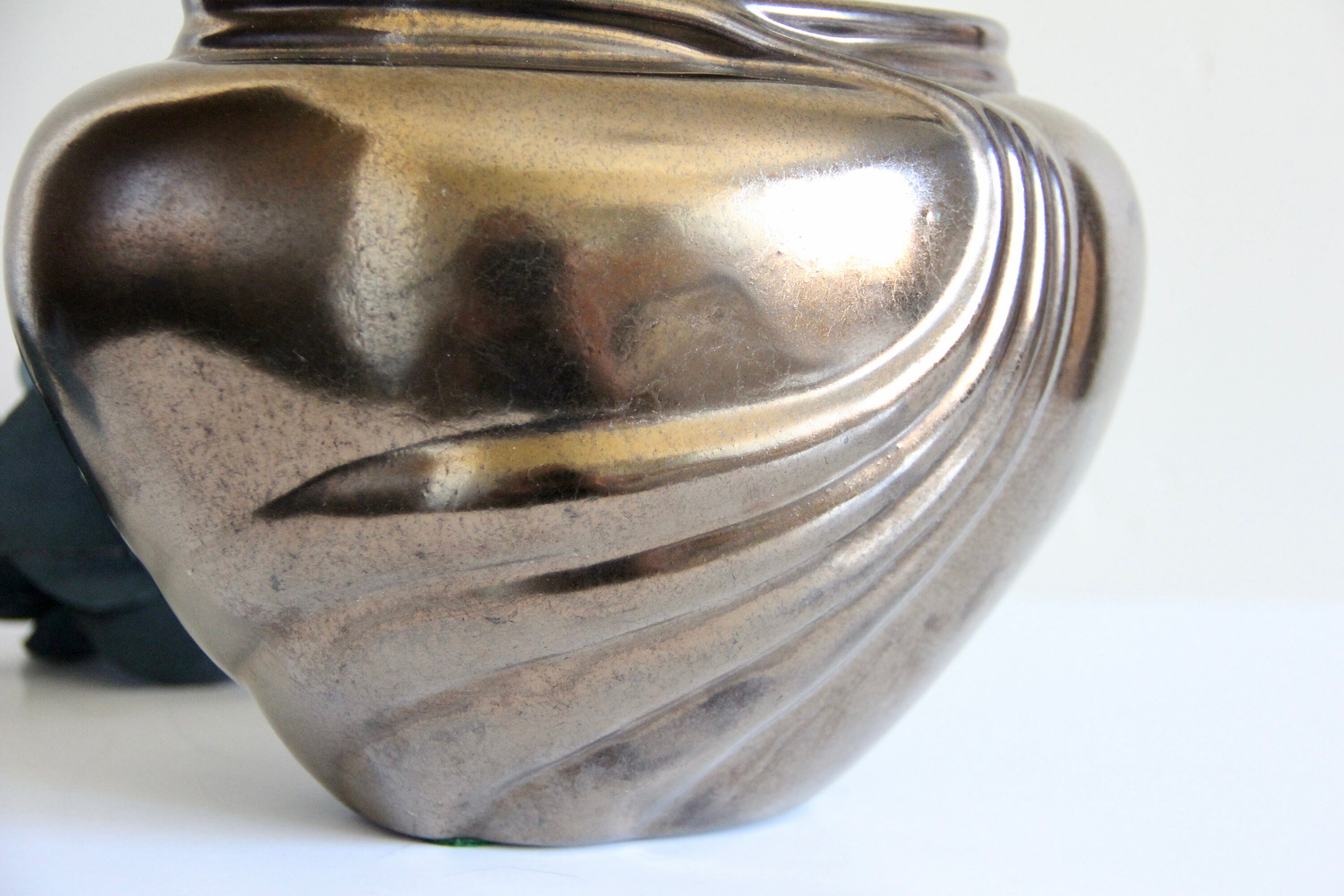 Vintage Haeger Bronze Metallic Vase Vintage Gold Metallic - Etsy