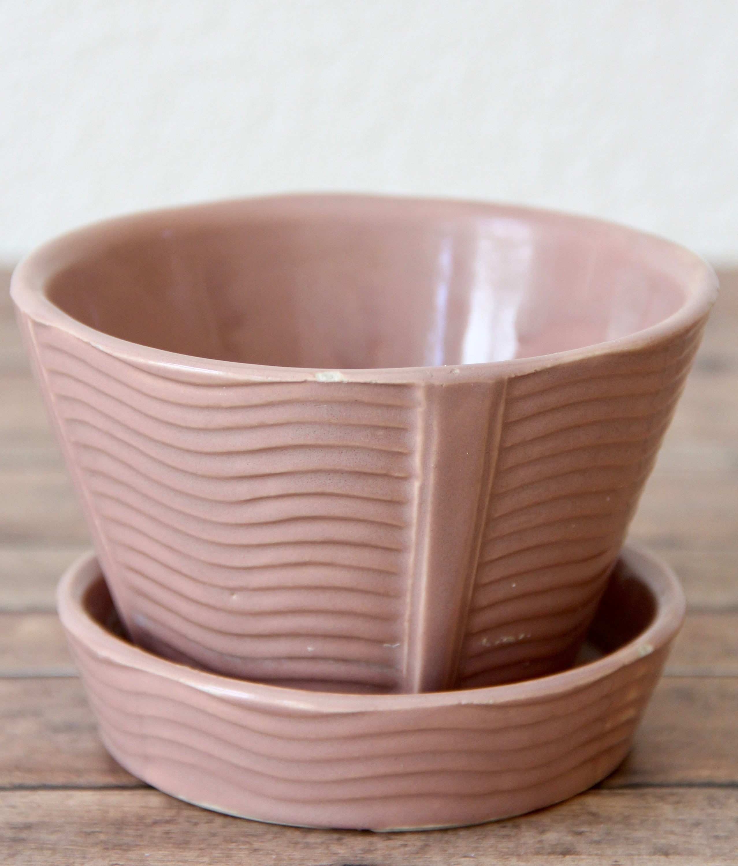 Mccoy Pottery Purple Planter With Saucer Mccoy Pottery - Etsy