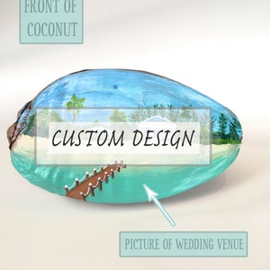 Custom Personalized Coconut for Wedding / Anniversary Gift- Hand ...