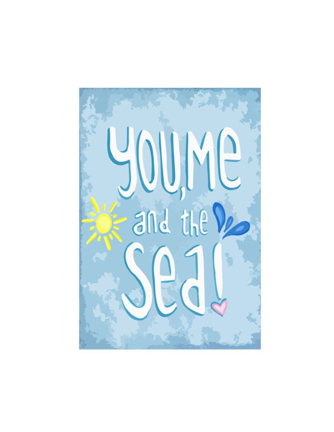 You Me and the Sea Wall Decor Beach Quotes Cottage Decor - Etsy