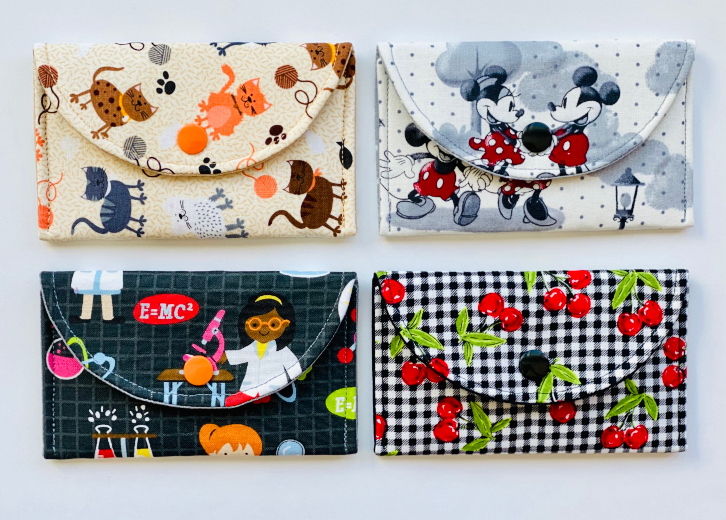 Cats Card Case - Kitties Business Card Holder - Gift Card Pouch - Mini ...