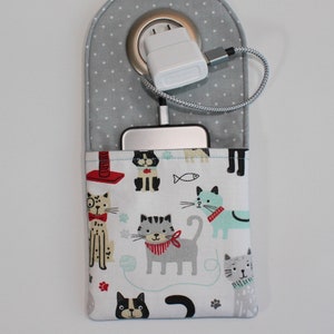 Kitties Cell Phone Charging Station - Cats Phone Charging Pouch ...