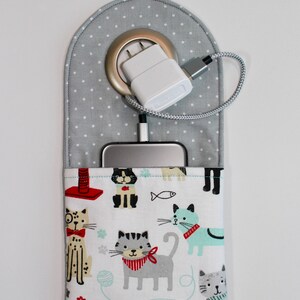 Kitties Cell Phone Charging Station - Cats Phone Charging Pouch ...