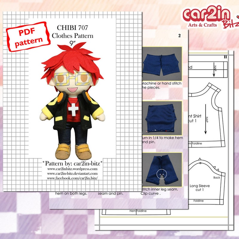 Chibi Plush Pattern - Etsy