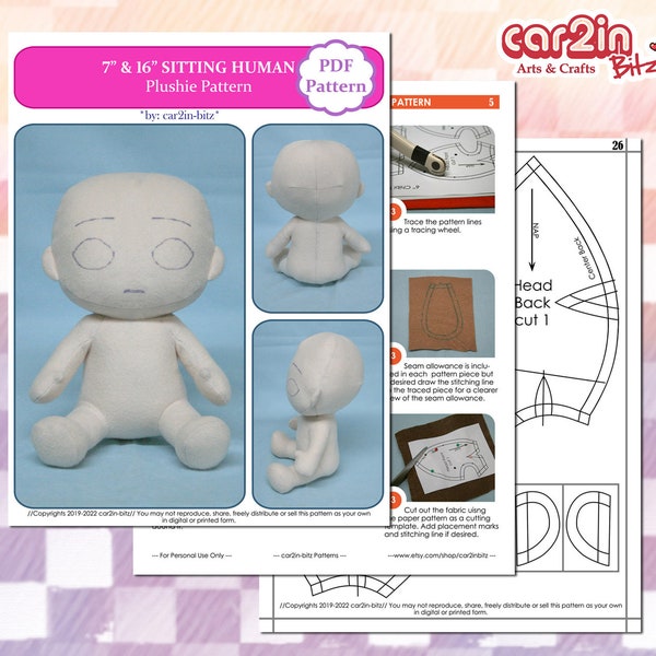 Chibi Plush Pattern - Etsy