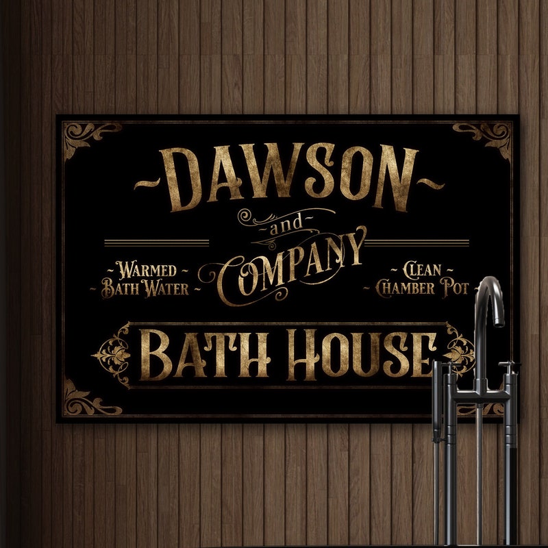 Bath House Sign - Etsy