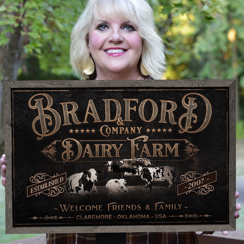 Vintage Dairy Sign - Etsy