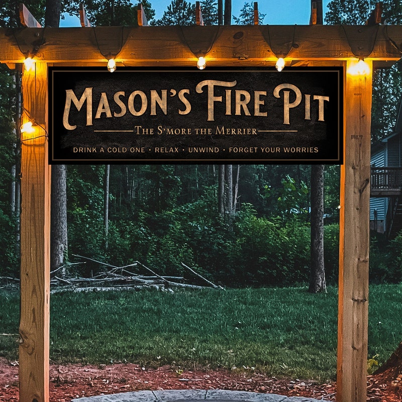 Fire Pit Dxf Sign - Etsy