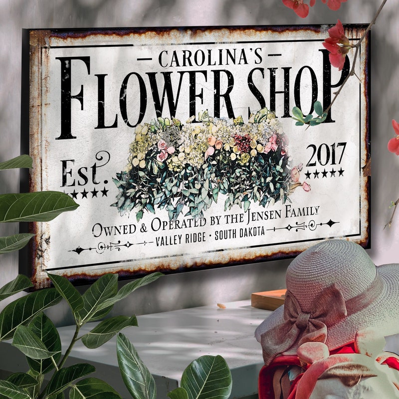 Flower Shop Signs - Etsy