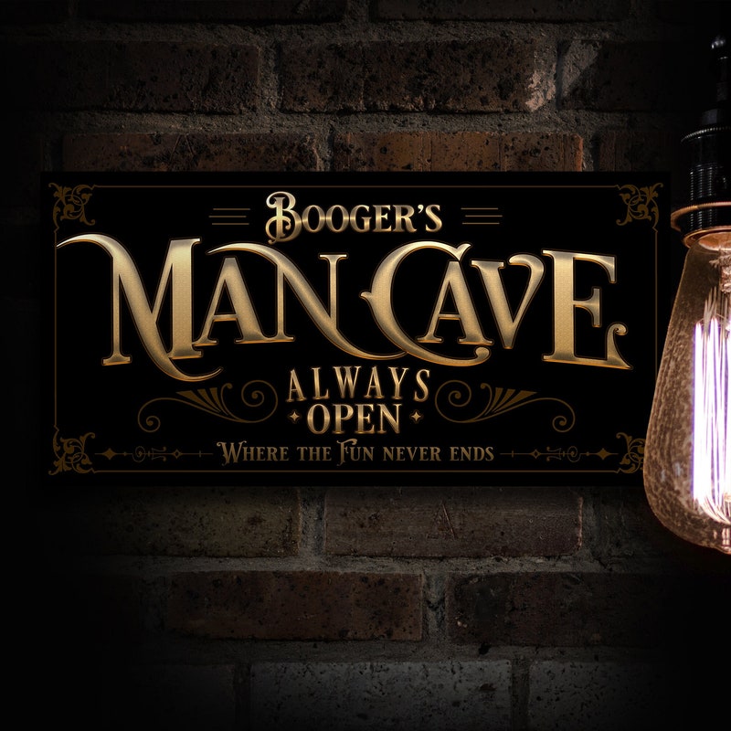Man Cave Sign - Etsy