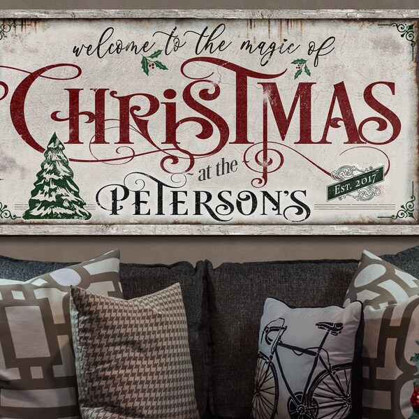 Large Christmas Sign - Etsy