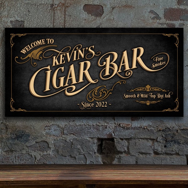 Cigar Bar Sign - Etsy