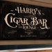 Personalized Cigar Bar Sign | Cigar Bar and Lounge Sign | Cigar Lounge ...
