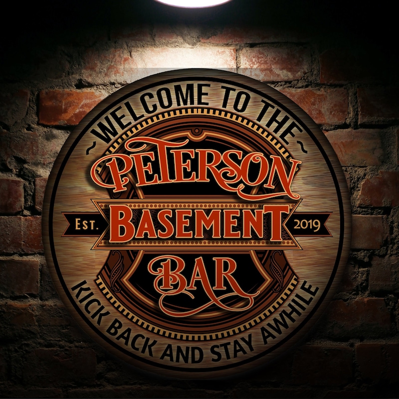 Custom Bar Sign - Etsy