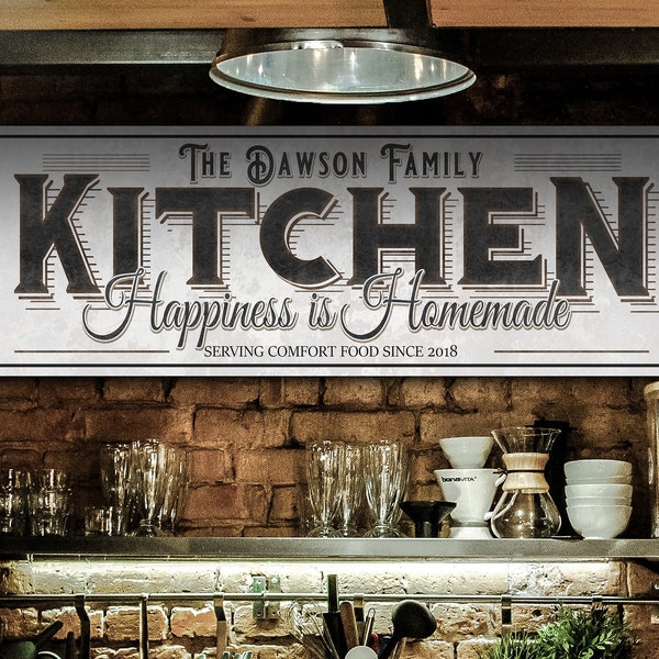 Rustic Kitchen Sign - Etsy