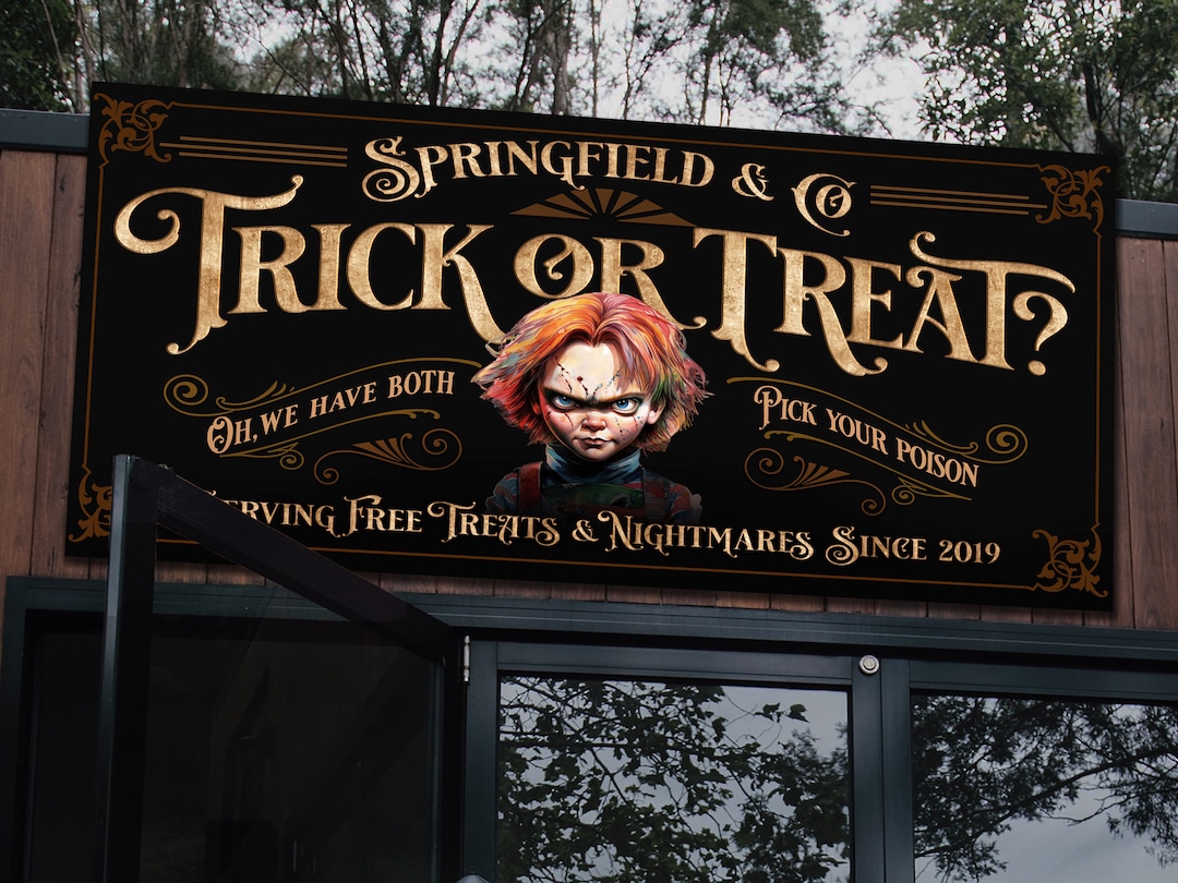 Personalized Halloween Chucky Sign Creepy Chucky Sign Spooky Sign Scary ...