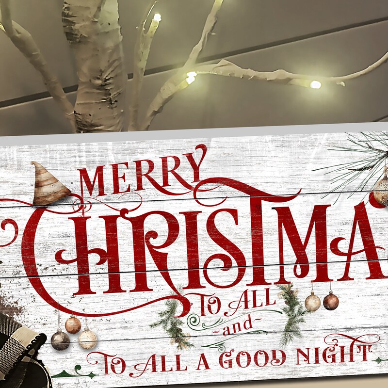Merry Christmas Wall Sign - Etsy