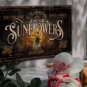 Personalized Sunflower Sign | Spring Sunflower Sign | Sunflower Decor ...