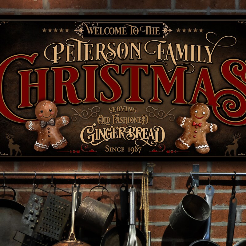 Gingerbread Sign - Etsy