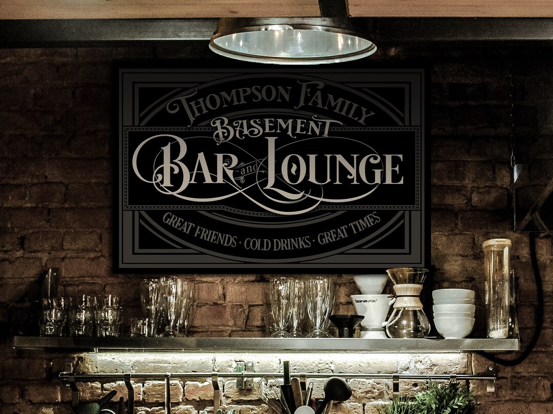 Basement Bar Sign | Custom Basement Bar Sign | Family Bar Sign | Family ...