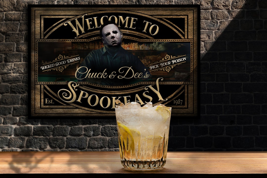 Spookeasy Halloween Sign | Creepy Halloween Sign | Halloween Michael ...