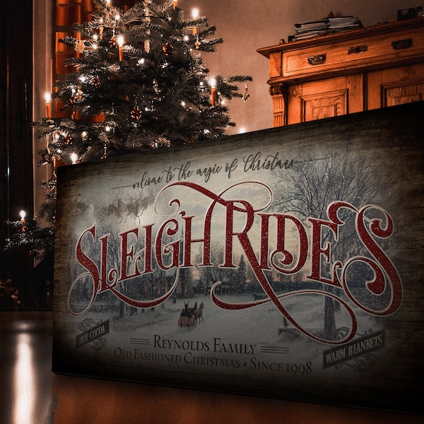 Sleigh Ride Sign - Etsy