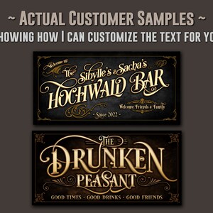 Custom Family Bar and Grill Sign | Family Name Patio Bar Sign | Porch ...
