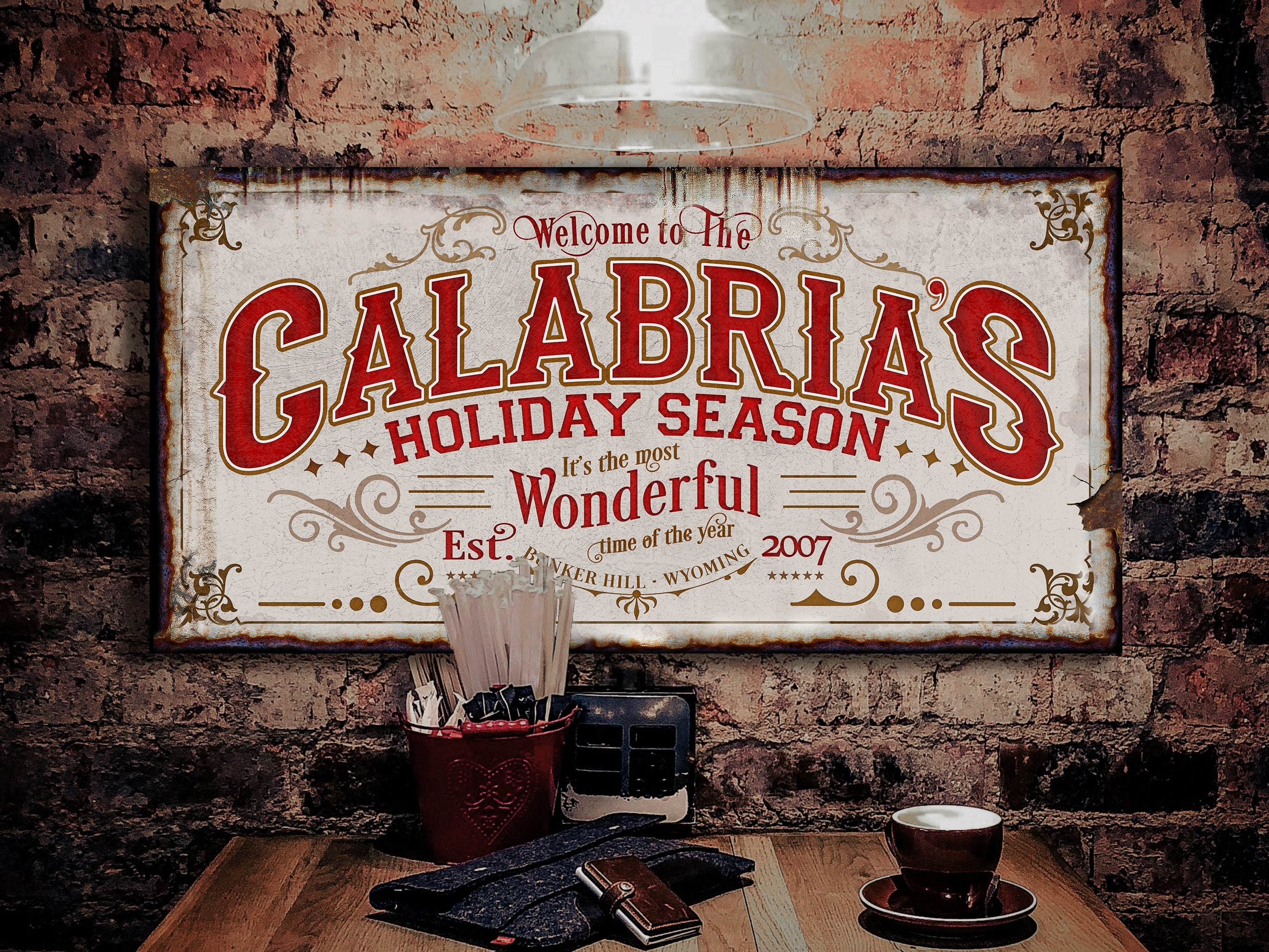 Rustic Christmas Sign Christmas Decor Sign Holiday Season - Etsy