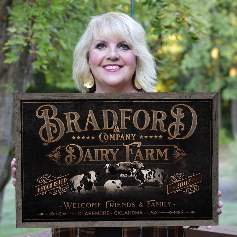 Vintage Dairy Sign - Etsy