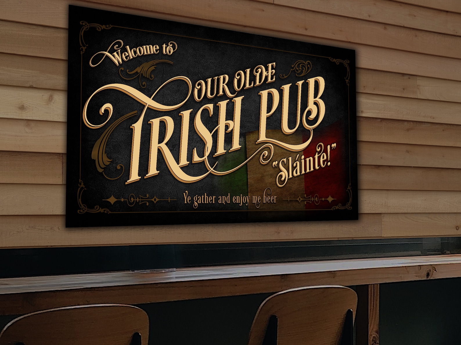 Vintage Irish Pub Sign Personalized Bar Wall Decor - Etsy