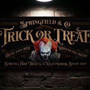 Personalized Halloween Pennywise Sign | Creepy Pennywise Sign | Spooky ...