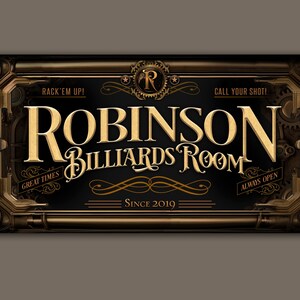 Custom Steampunk Sign - Metal or Canvas! | Custom Steampunk Billiards ...