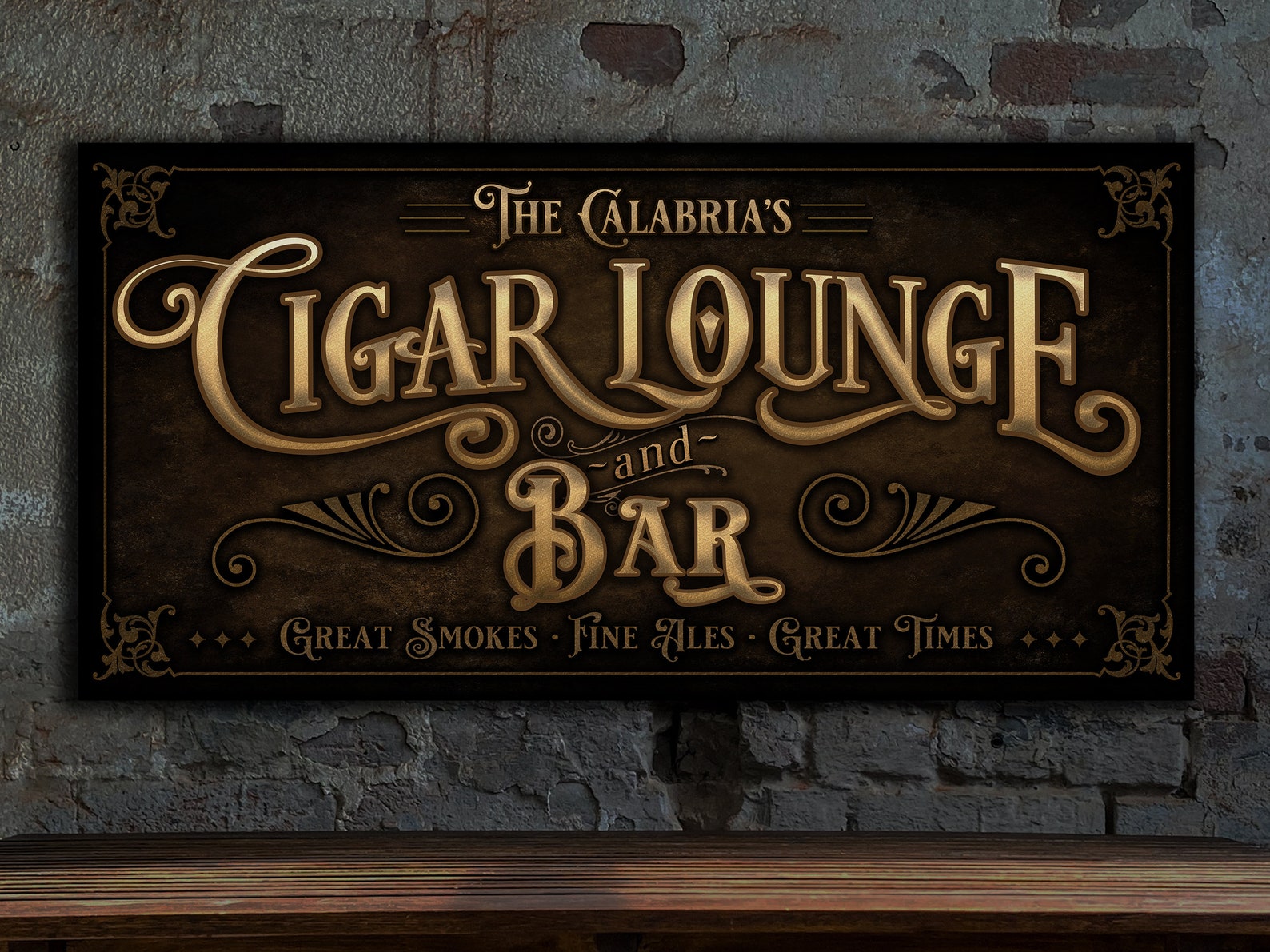 Cigar Bar Sign Cigar Accessories Man Cave Decor Man Cave - Etsy