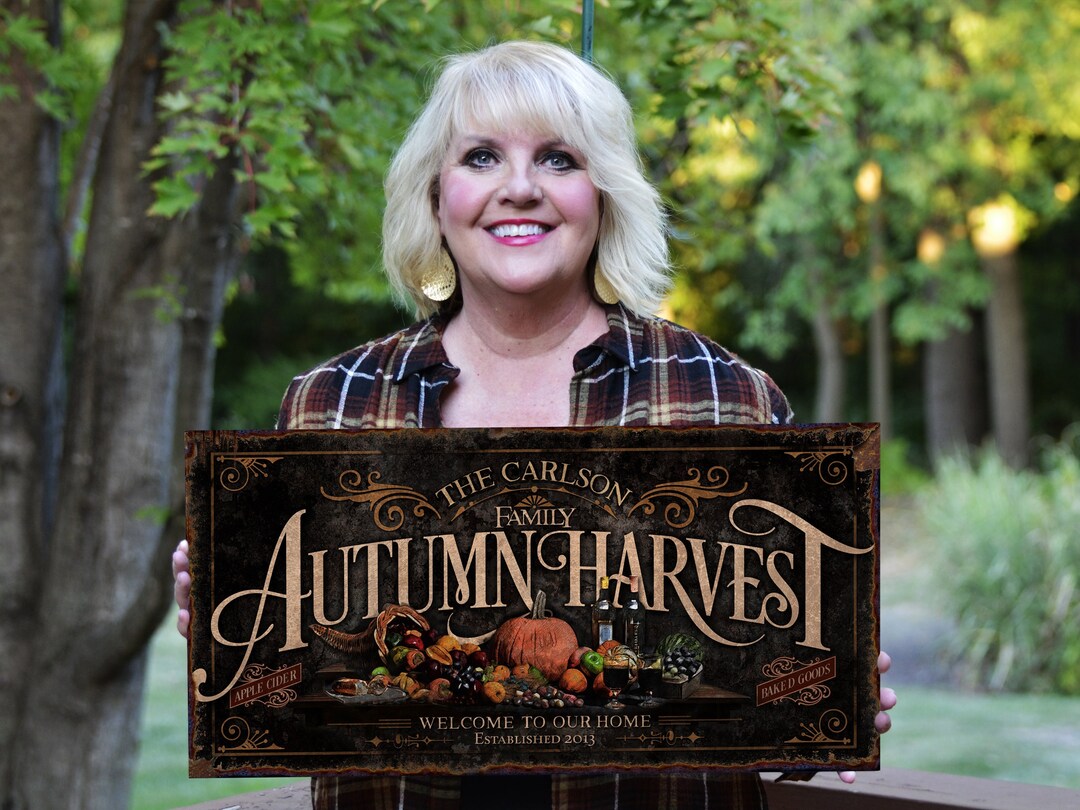 Autumn Harvest Sign | Fall Harvest Sign | Rustic Fall Decor | Autumn ...