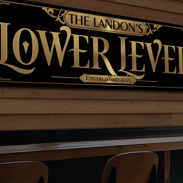 Lower Level Lounge Sign - Etsy