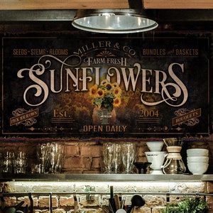 Personalized Sunflower Sign | Spring Sunflower Sign | Sunflower Decor ...