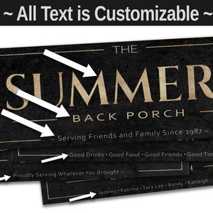 Personalized Cabana Sign: Custom Family Name, Patio Decor - Etsy