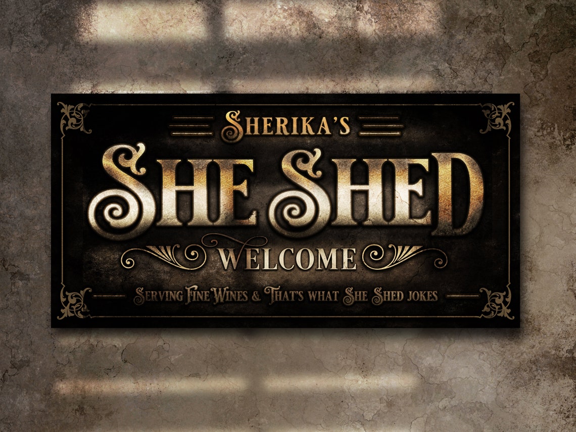 She Shed Sign She Shed Decor Farmhouse She Shed Gift for - Etsy