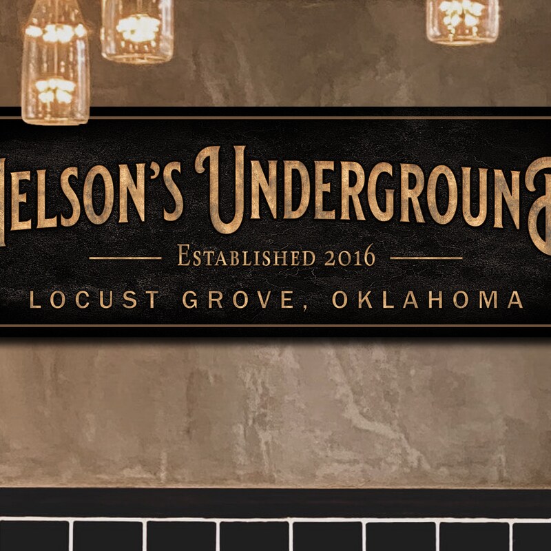 Custom Bar Sign - Etsy