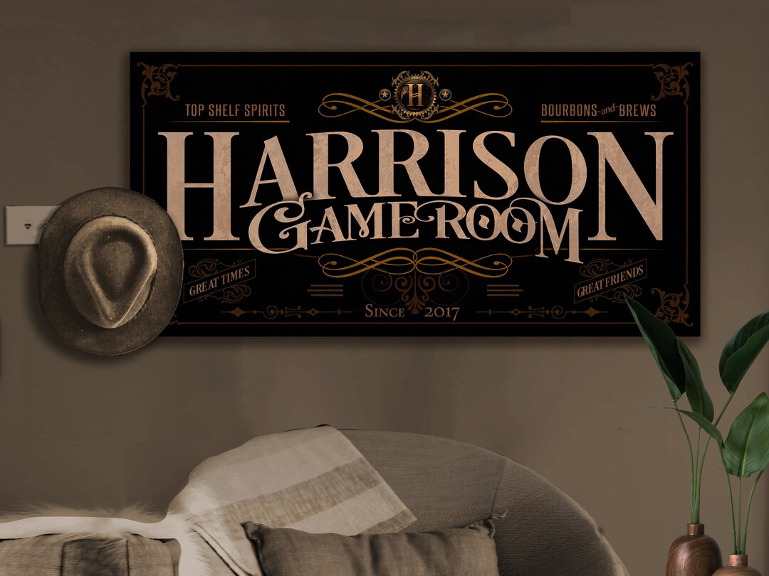 Family Game Room Sign | Personalized Game Room Sign | Game Room Sign ...