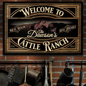 Red Angus Cattle Sign | Red Angus Cattle Ranch Sign | Cattle Farm Sign ...