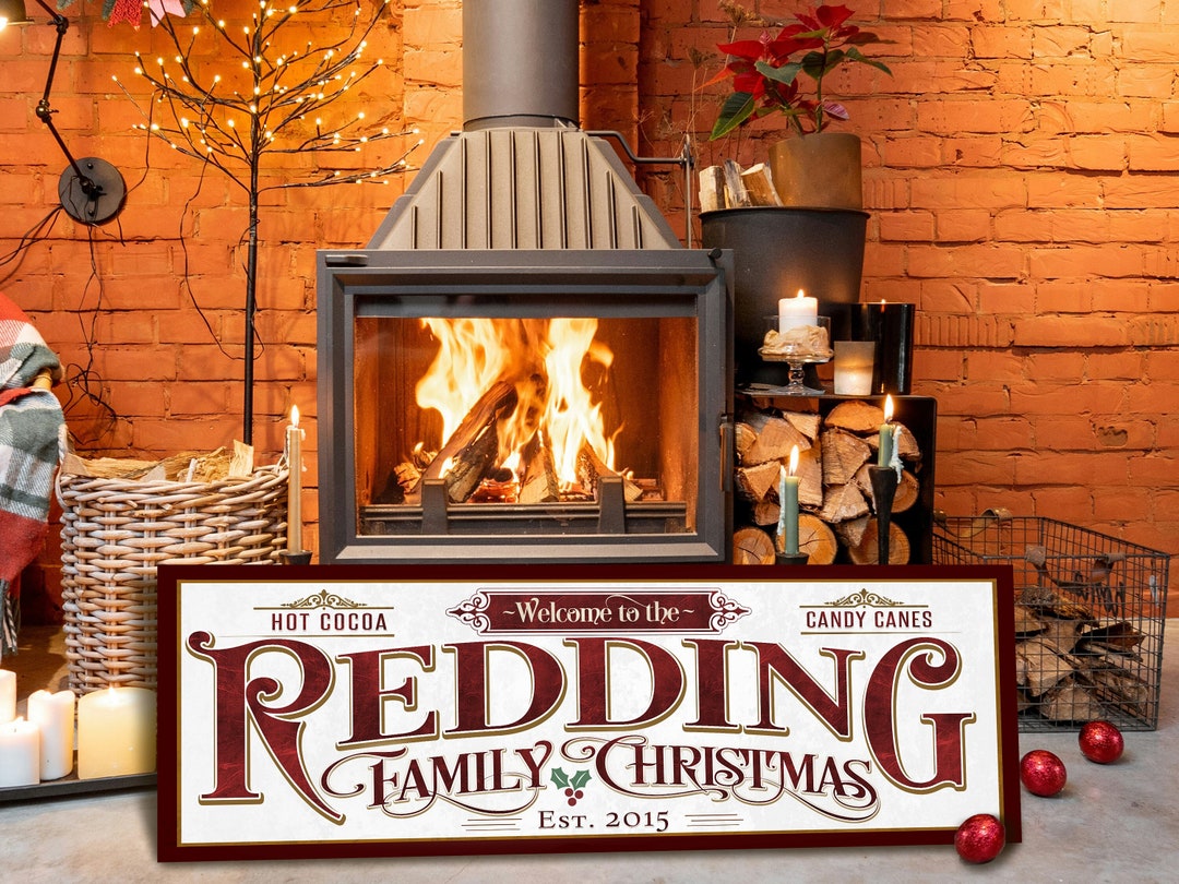 Personalized Family Christmas Sign Santa Christmas Sign Gingerbread ...