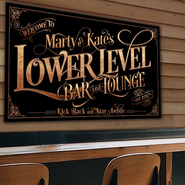 Custom Bar Sign - Etsy