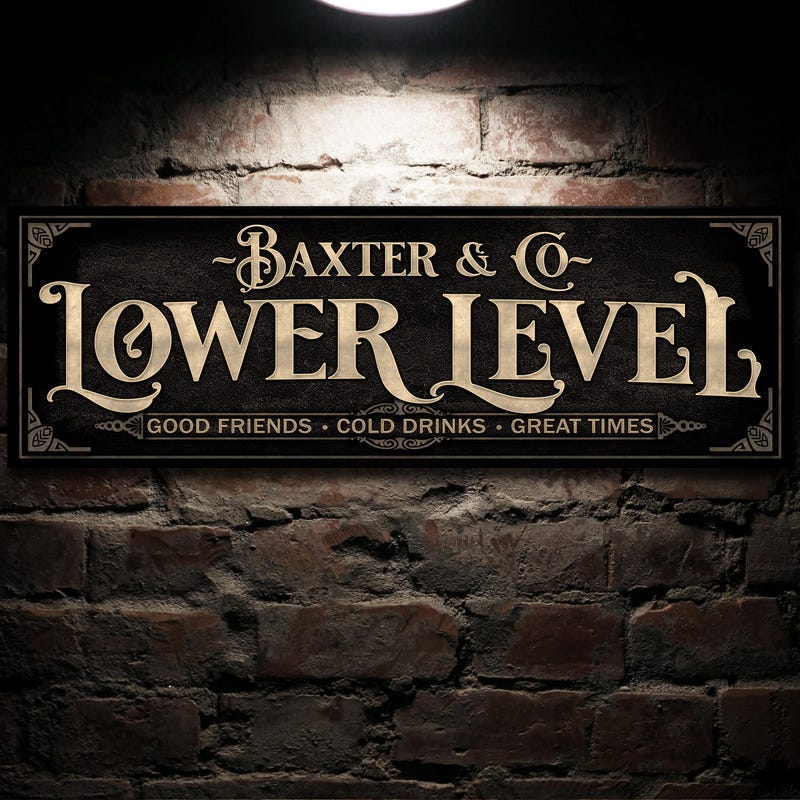 Lower Level Lounge Sign - Etsy