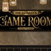 Classic Vintage Game Room Sign Personalized Sign Vintage Game Room Wall ...