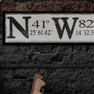 GPS Coordinates Sign, Minimalistic GPS Sign, Primitive GPS Sign ...