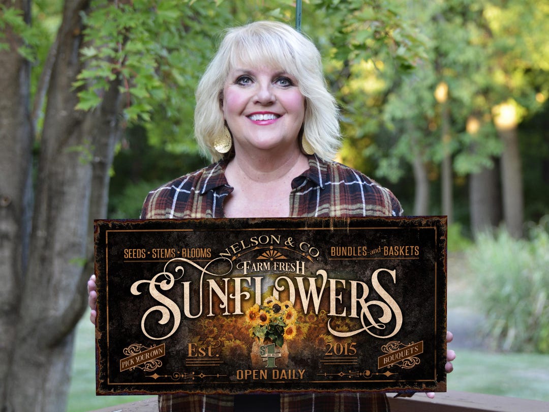 Personalized Sunflower Sign | Spring Sunflower Sign | Sunflower Decor ...