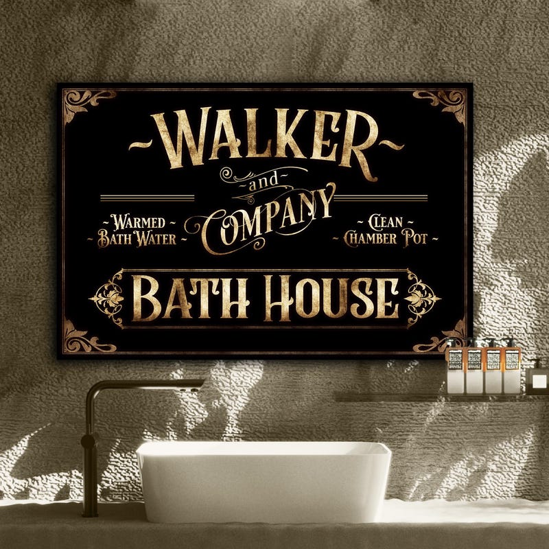 Bath House Sign - Etsy